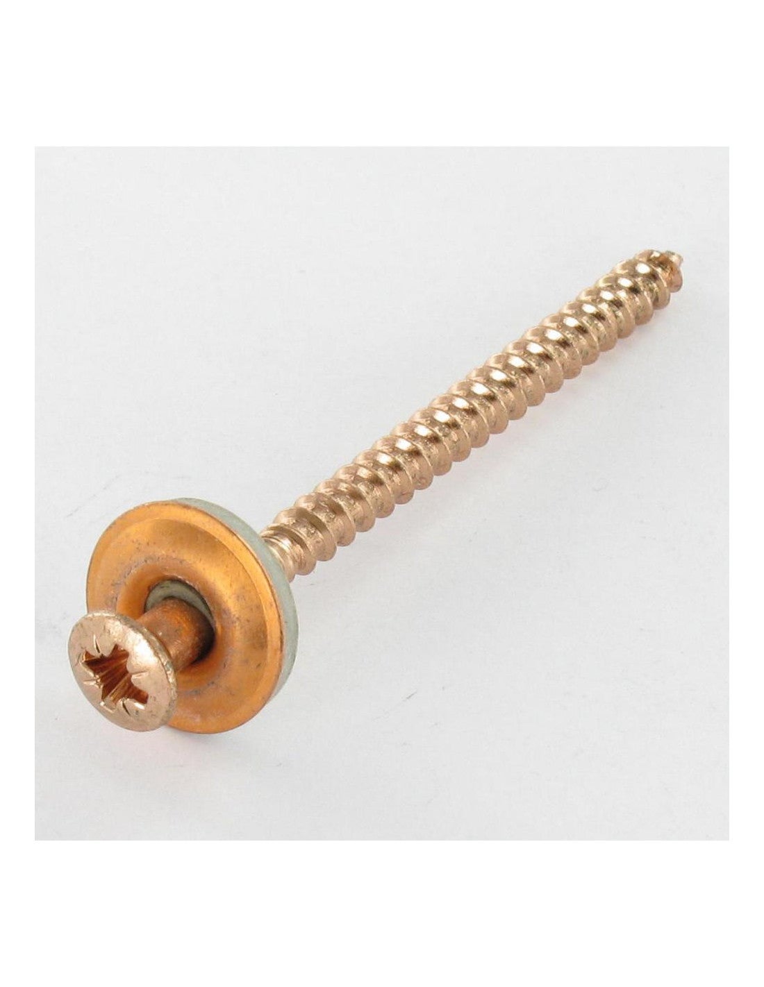 Vis pour faitage Tête fraisée bombée TFB Pozi Inox A2 cuivre Rondelle d ...