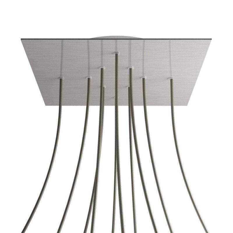 Creative cables - Rosace XXL Rose-One carré de 400 mm avec 10 trous et ...