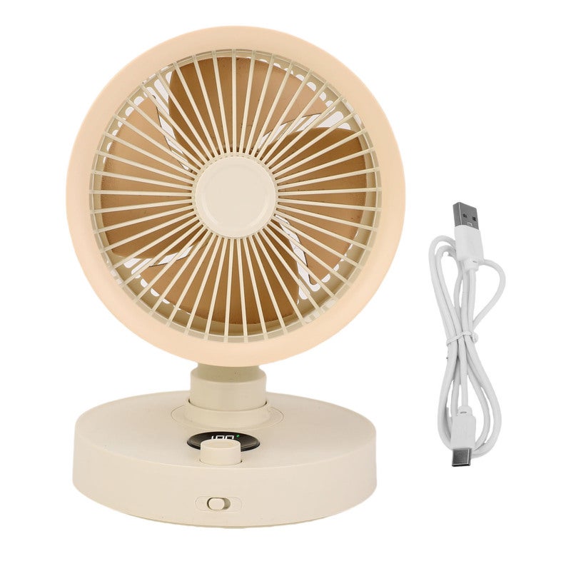 Ventilateur de bureau silencieux avec affichage LED, oscillation ...