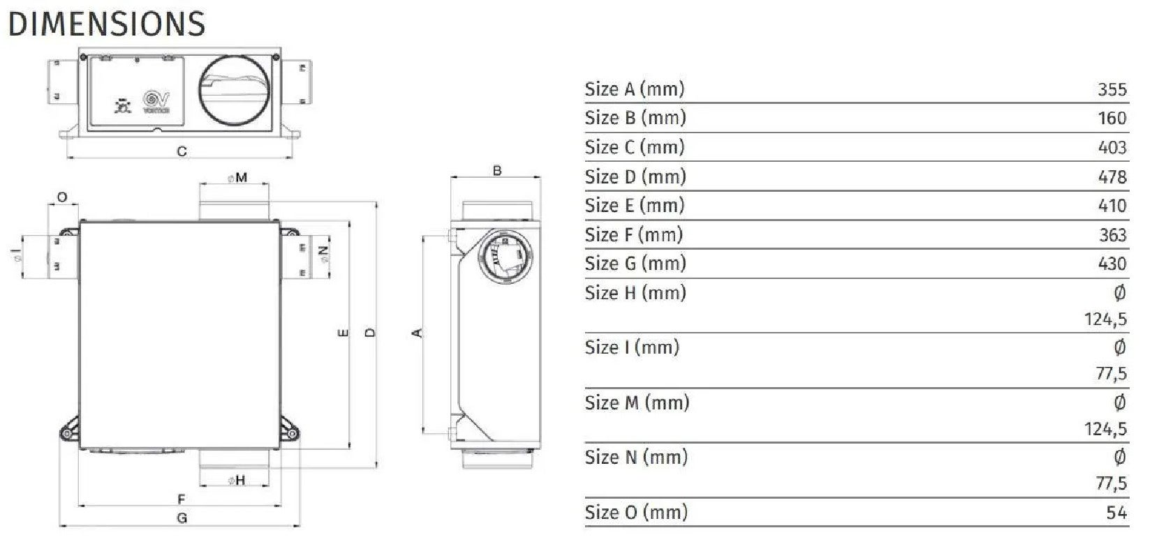 PLATT HCS - VMC simple flux hygrovariable extra-plate - VVPL - VORTICE ...