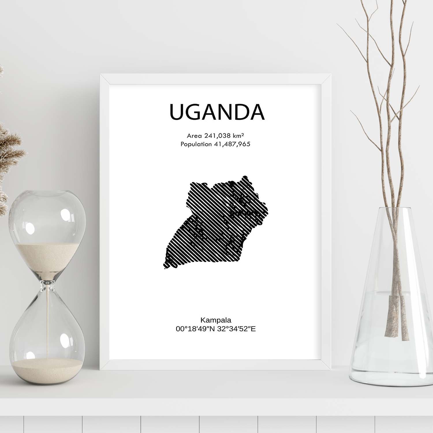 Poster De Uganda Láminas De Paises Y Continentes Del Mundo Tamaño A4 ...