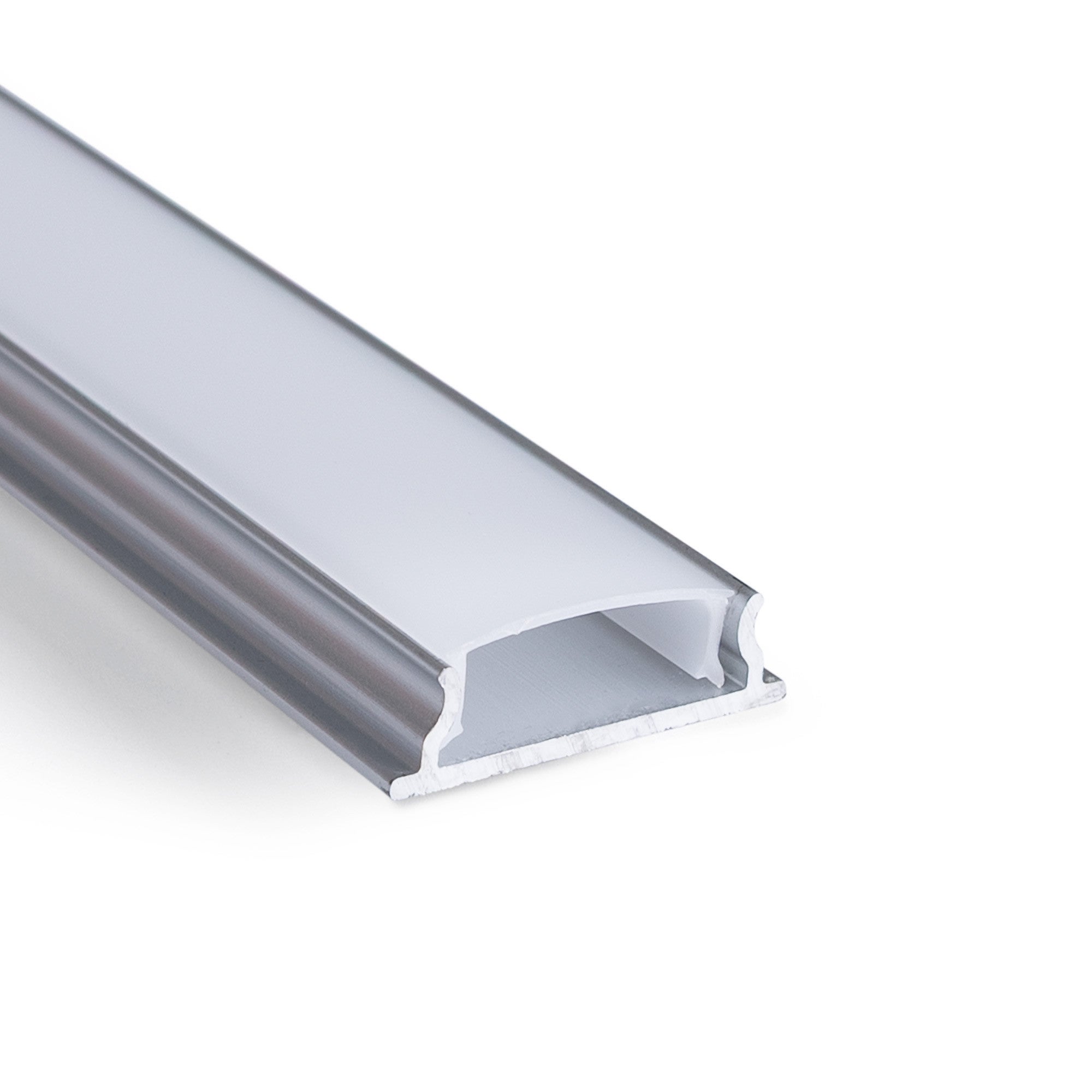 Perfil tira LED de superficie con difusor - Kit completo - 18x5mm ...