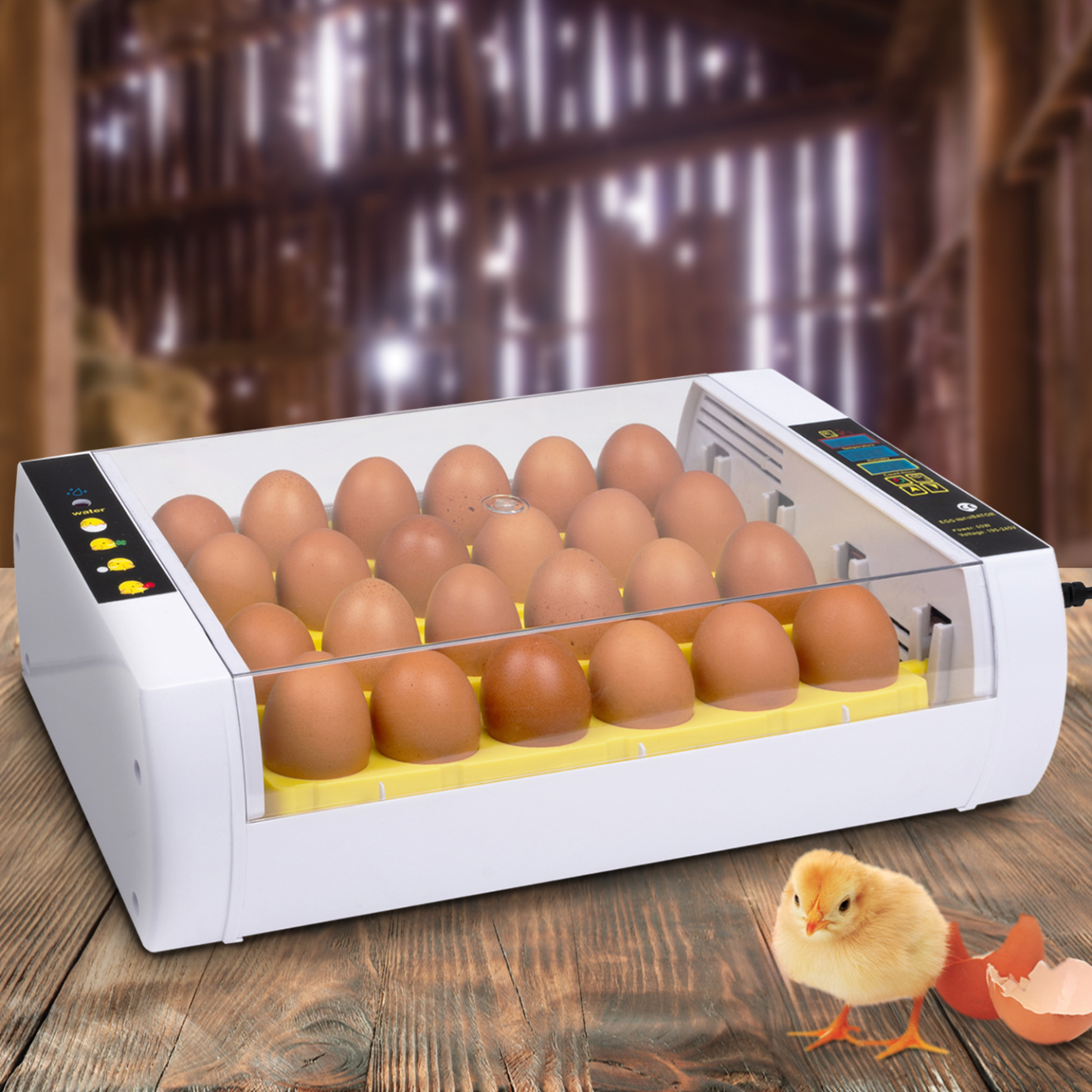 Couveuse automatique 24 oeufs incubateur autonome intelligent | Leroy ...