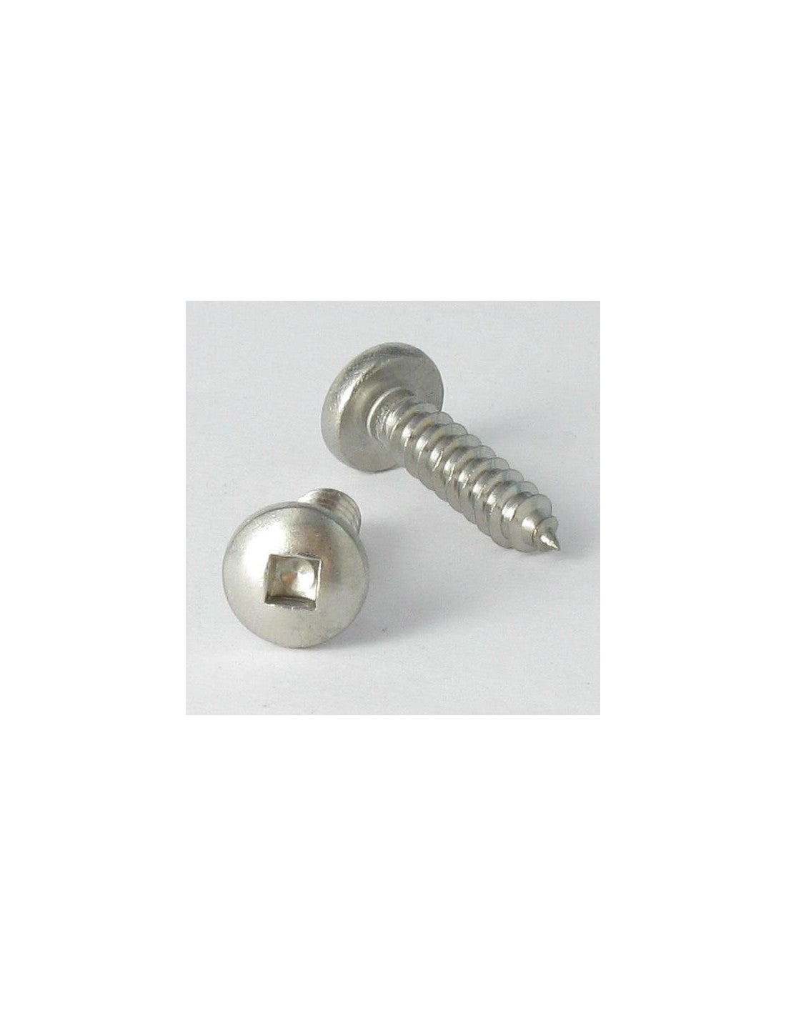 Vis tôle Tête cylindrique TC Carré 4.2X25 Empreinte carré 2 Inox A2-10 ...