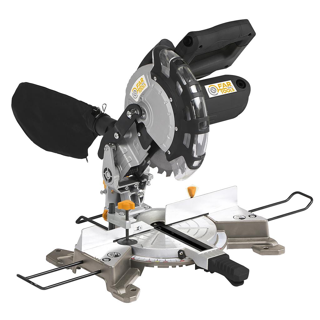 Scie à onglet fixe 1400W Ø210mm base alu | Bricoman