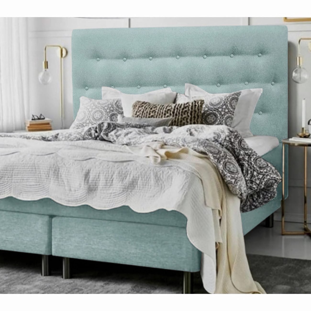 Cabecero paris 135*70 verde | Leroy Merlin