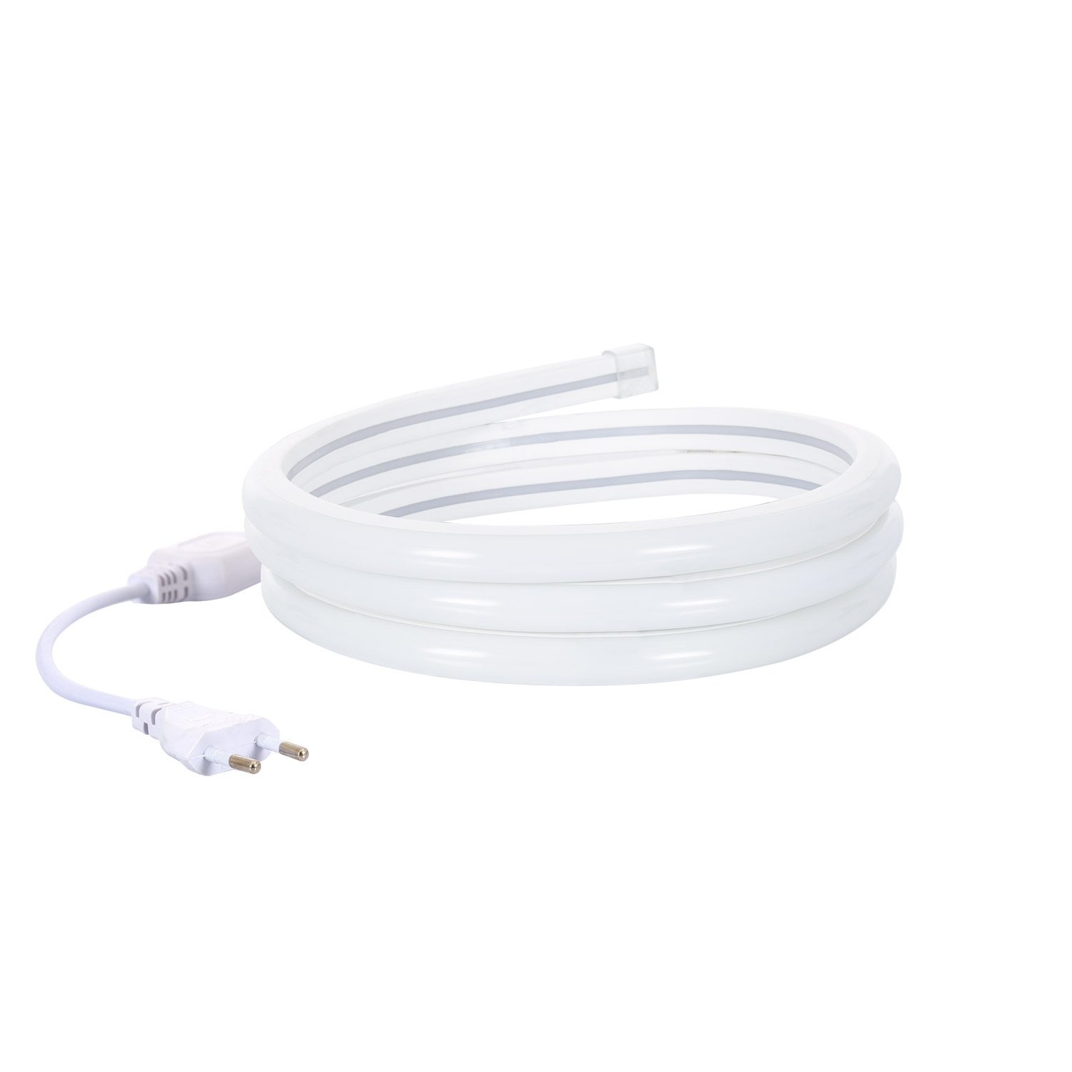 Ledkia Tira LED Neón Regulable 220V Blanco Frío Semicircular 180 7.5W/m ...