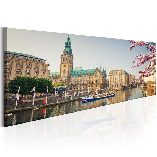 Tableau Villes Hamburg Town Hall 120x40 cm | Leroy Merlin