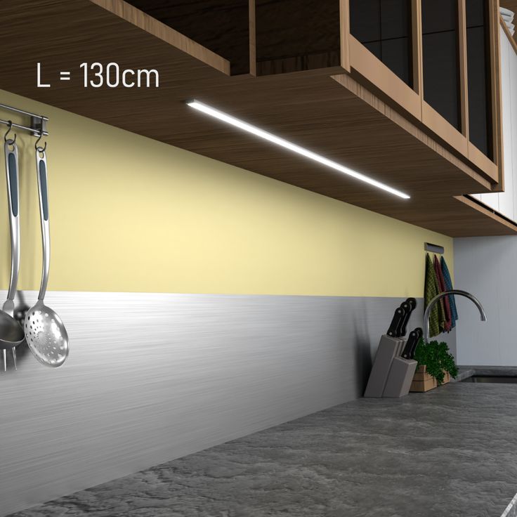 Réglette LED ultra fine - 130 cm - 10,5W - Blanc naturel 4000K ...