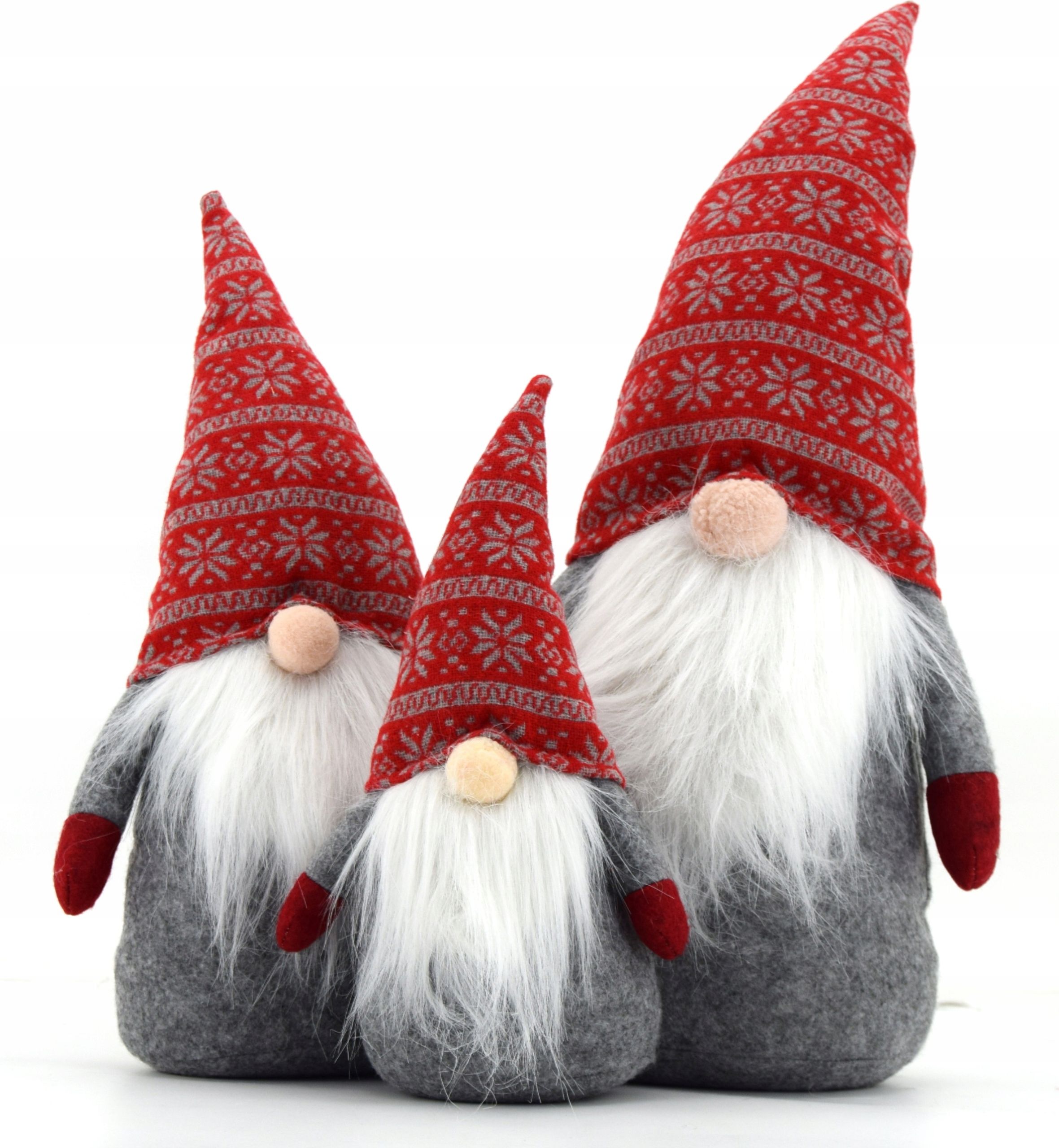 GNOMO NAVIDEÑO YX-019 RED/GREY 40CM DARK RED | Leroy Merlin