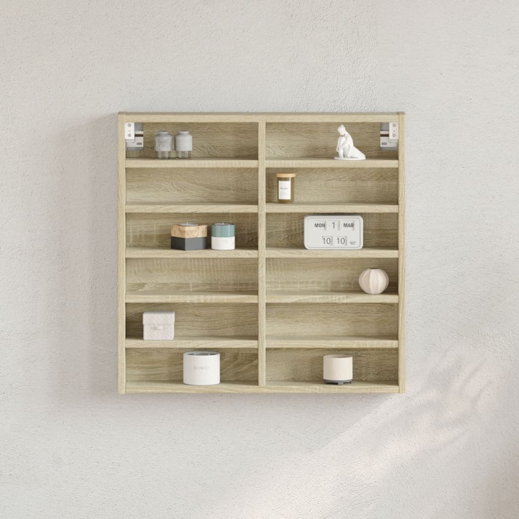 Vitrina roble Sonoma 60x8,5x58 cm madera contrachapada | Leroy Merlin