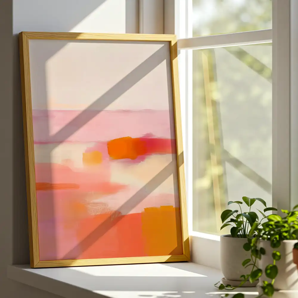 DekoArte – Cuadro colorido abstracto 70x100 cm | Cuadro con marco de ...