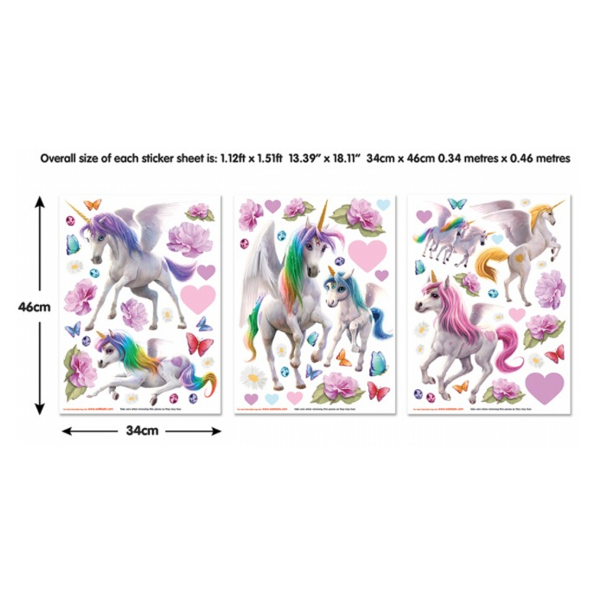 45989 Stickers Muraux Licornes Magiques | Leroy Merlin