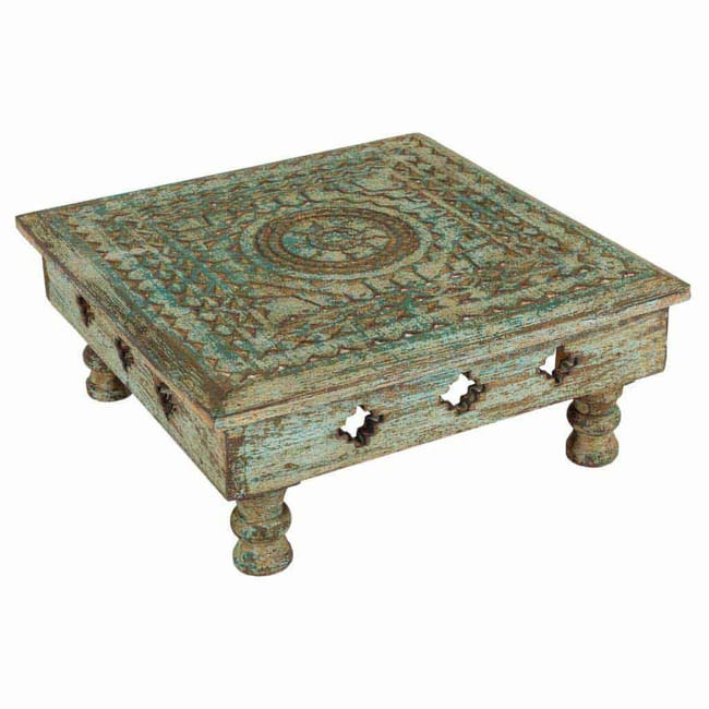 Table Centrale En Bois Sculpté Finition Artisanale Leroy Merlin