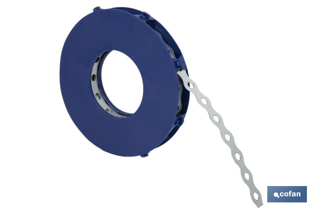Cinta perforada galvanizada 17 x 0,8 x 10 m | Leroy Merlin