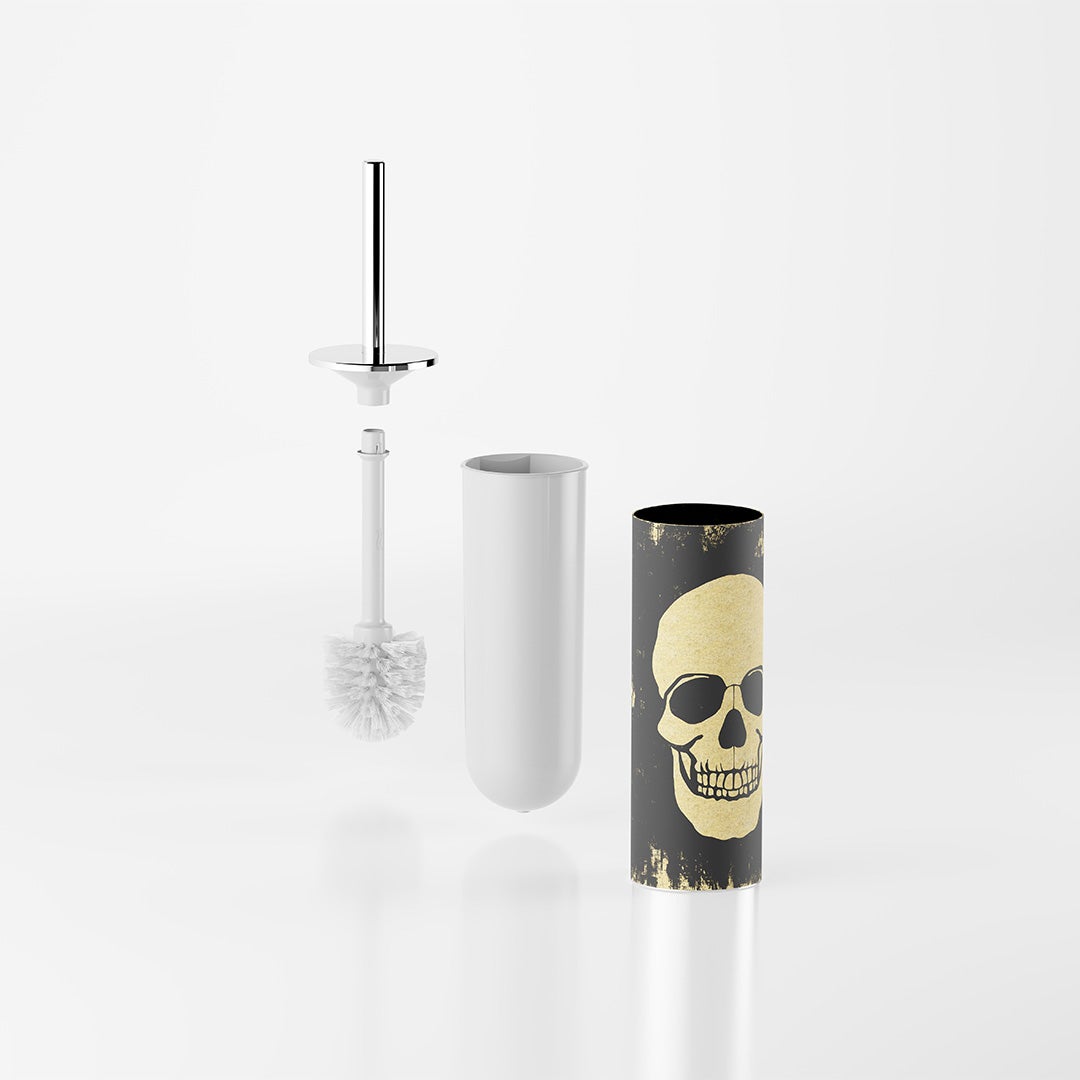 Inda - Portascopino Skull da appoggio My Art in acciaio inox | Leroy Merlin