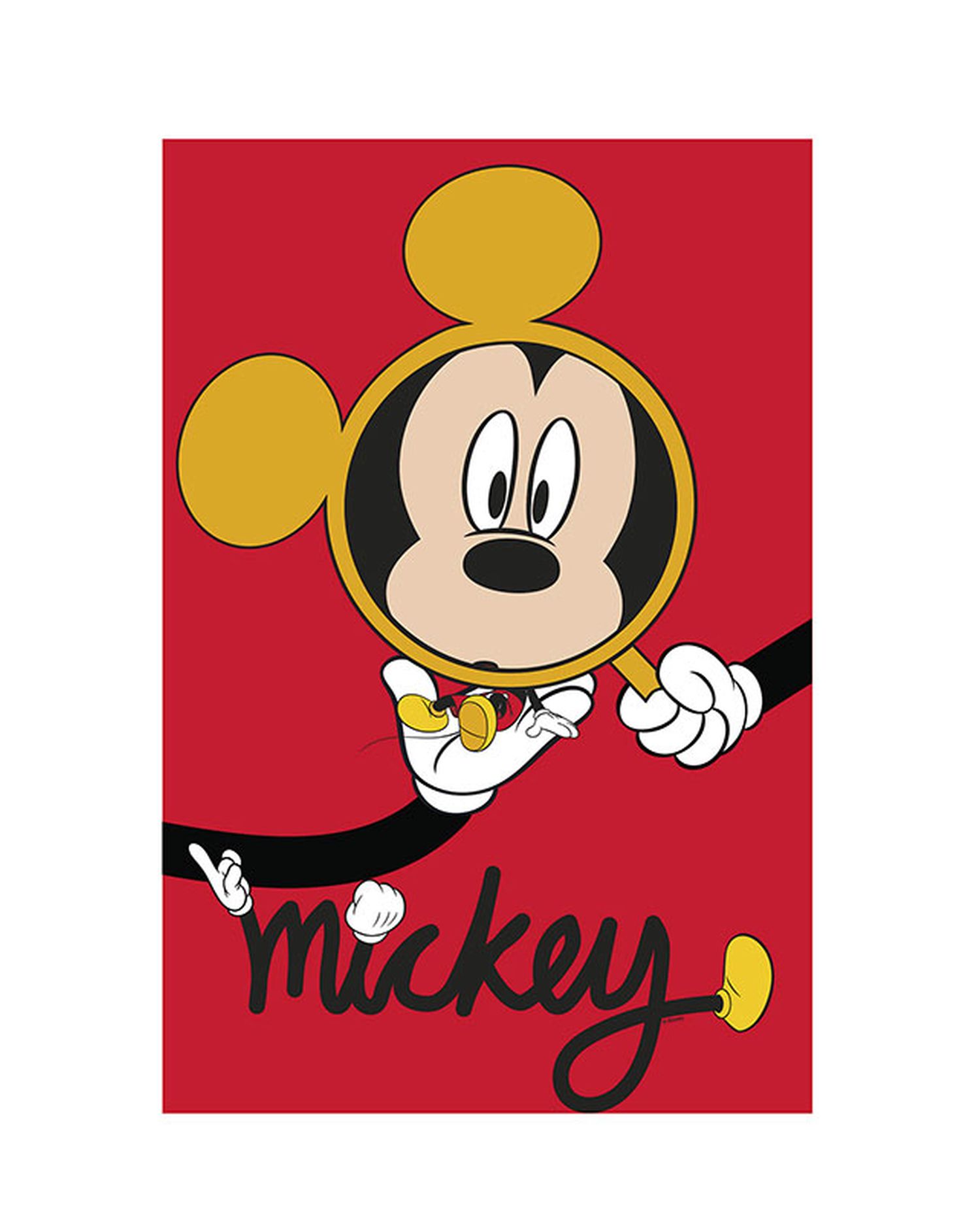 Affiche#0 Mickey Mouse rouge - 40 x 50 cm - Komar | Leroy Merlin