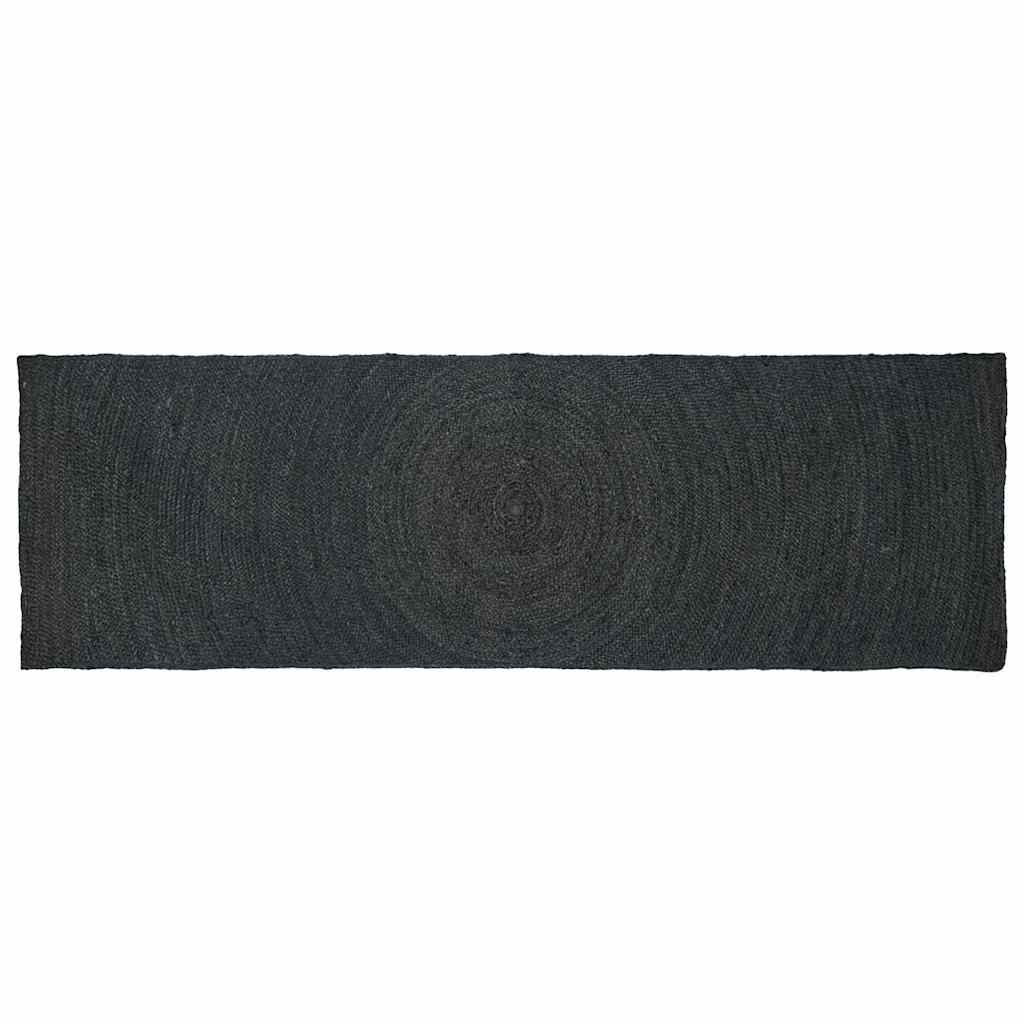 Alfombras de área Rectangular Gris oscuro 80 x 200 cm yute | Leroy Merlin