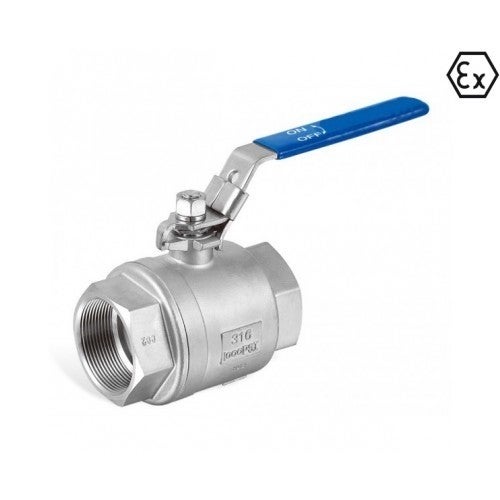 Valvola a Sfera 2 Pezzi Passaggio Totale F/F DN25 1" Inox 316 | Leroy ...