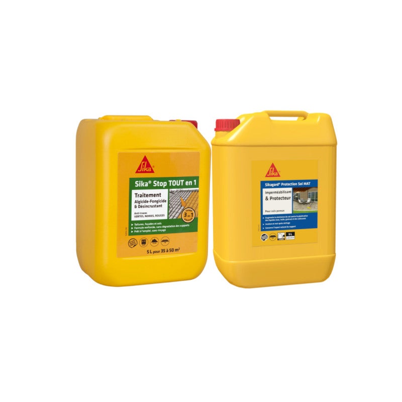 Pack Nettoyage et Protection Sol SIKA - Sikagard-127 Stop 5L - Sikagard ...