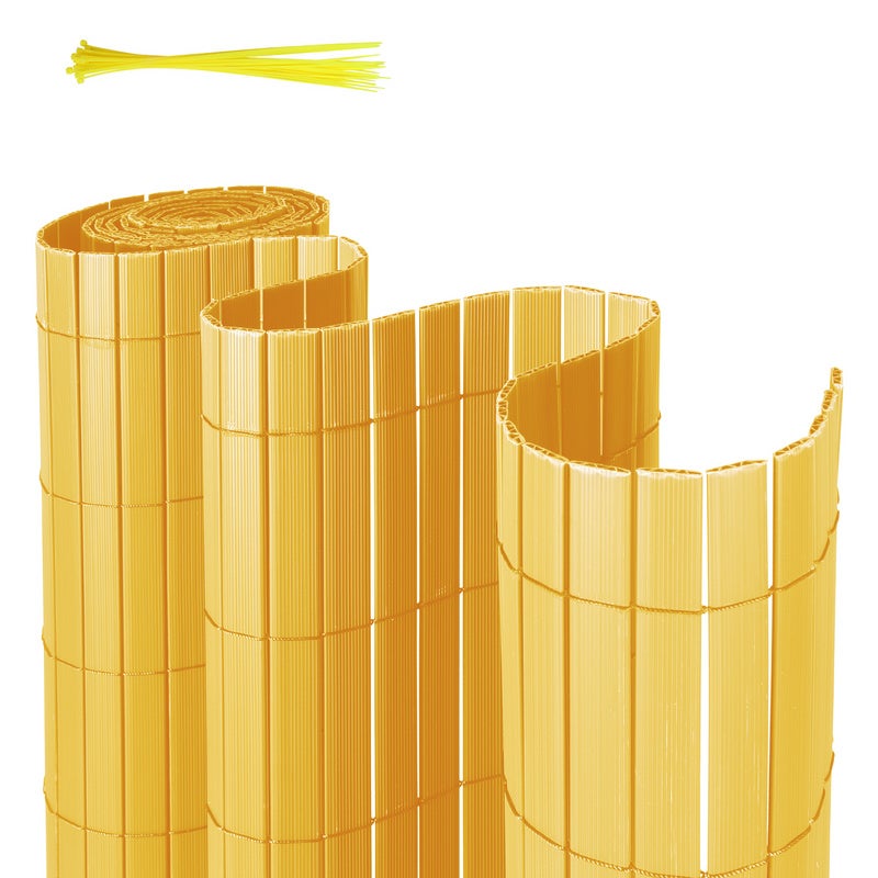 Canisse en PVC Brise Vue, Palissade en PVC Résistant aux UV ...