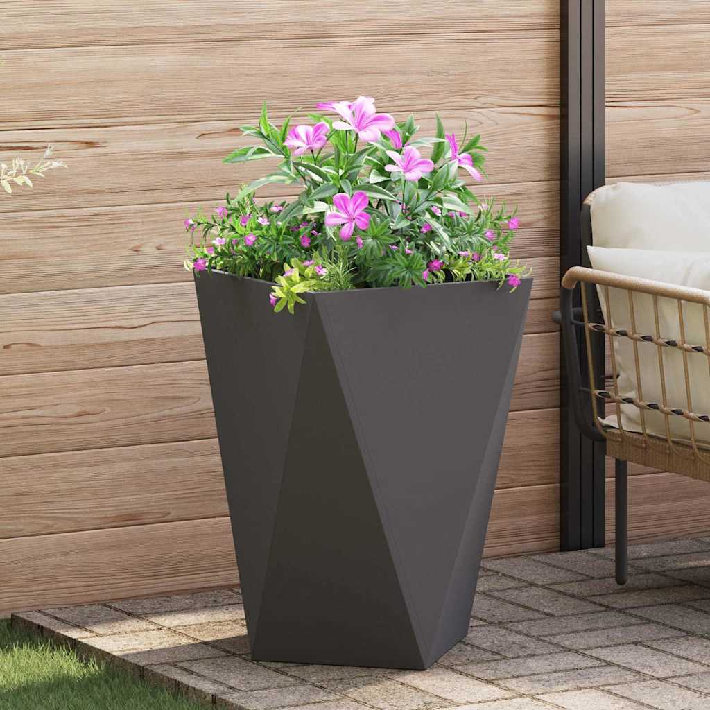 Jardinera Negro 50 x 50 x 75 cm Acero vidaXL | Leroy Merlin