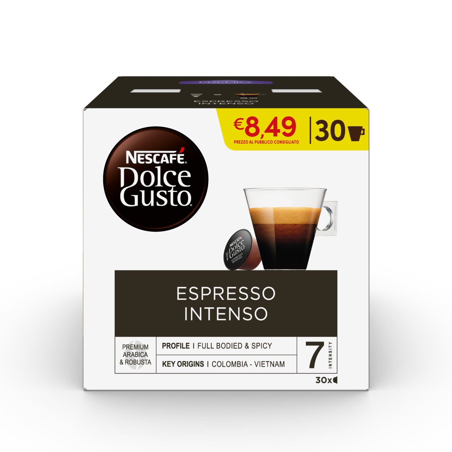 Nescafé Dolce Gusto Espresso Intenso Dosette de café Café moyennement ...
