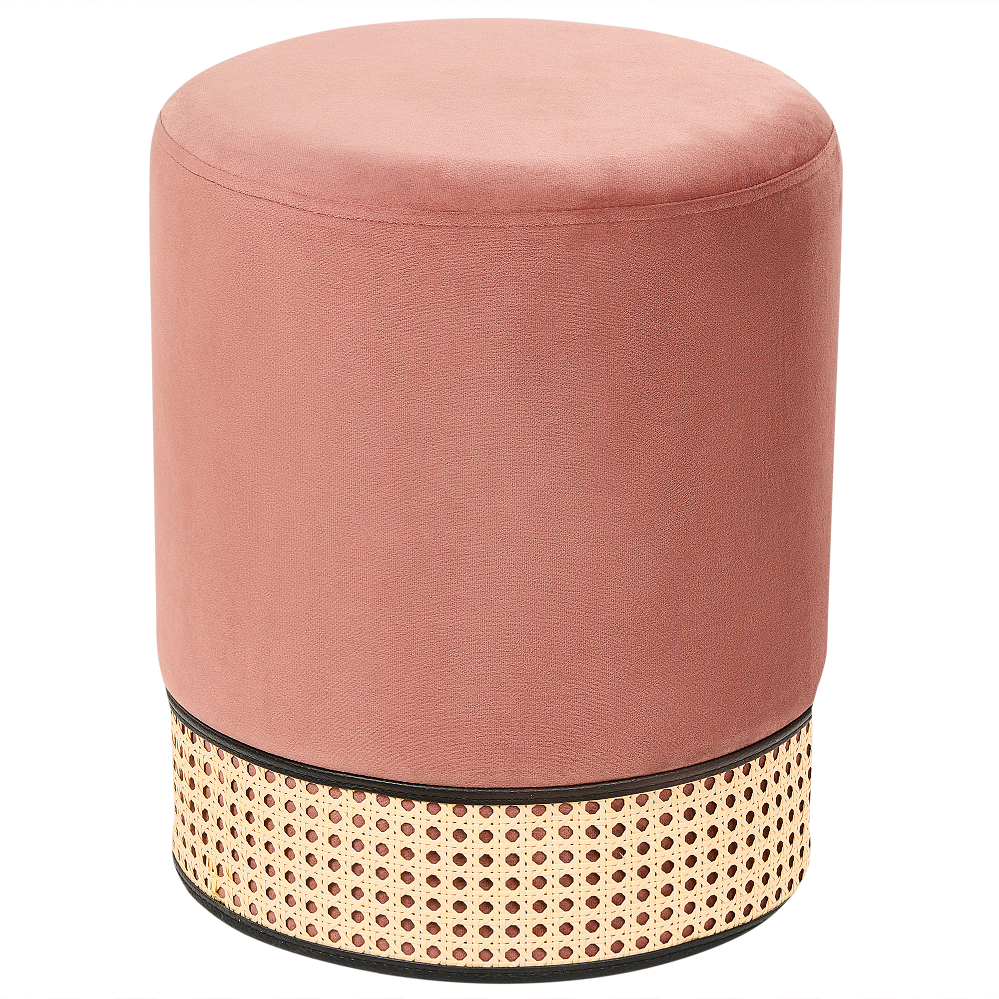 Pouf contenitore velluto rosa YANKTON | Leroy Merlin