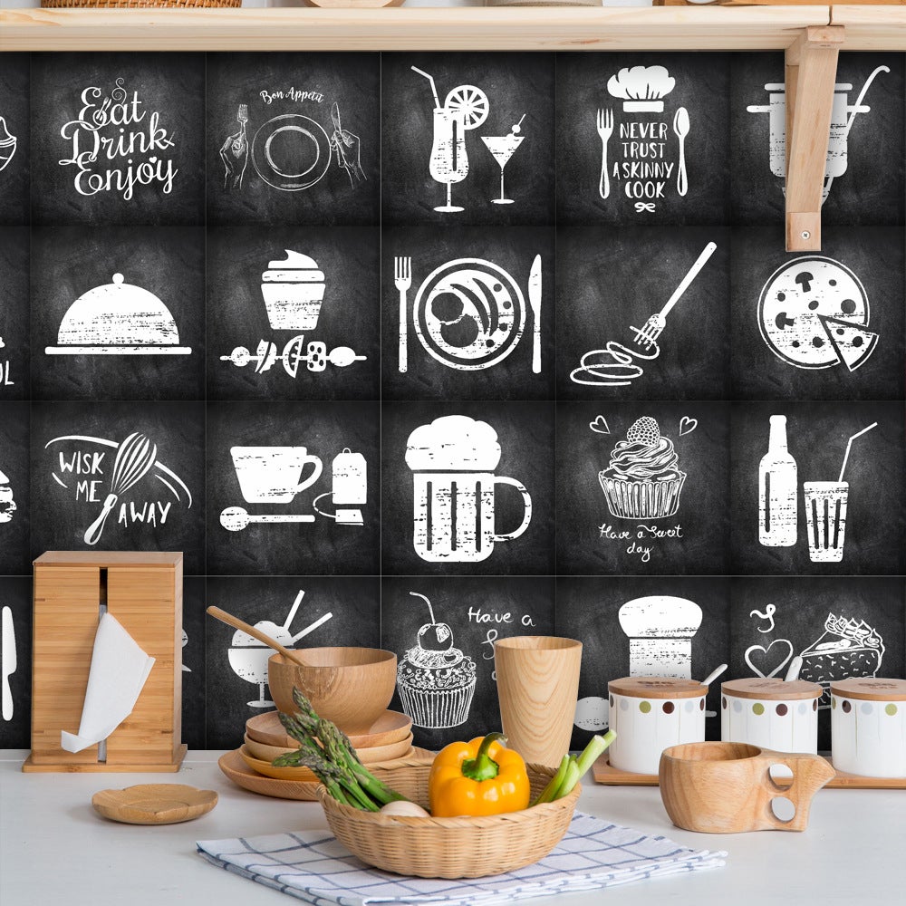 Autocollant pour carrelage en mosaïque - Pour carrelage en PVC - Pour ...