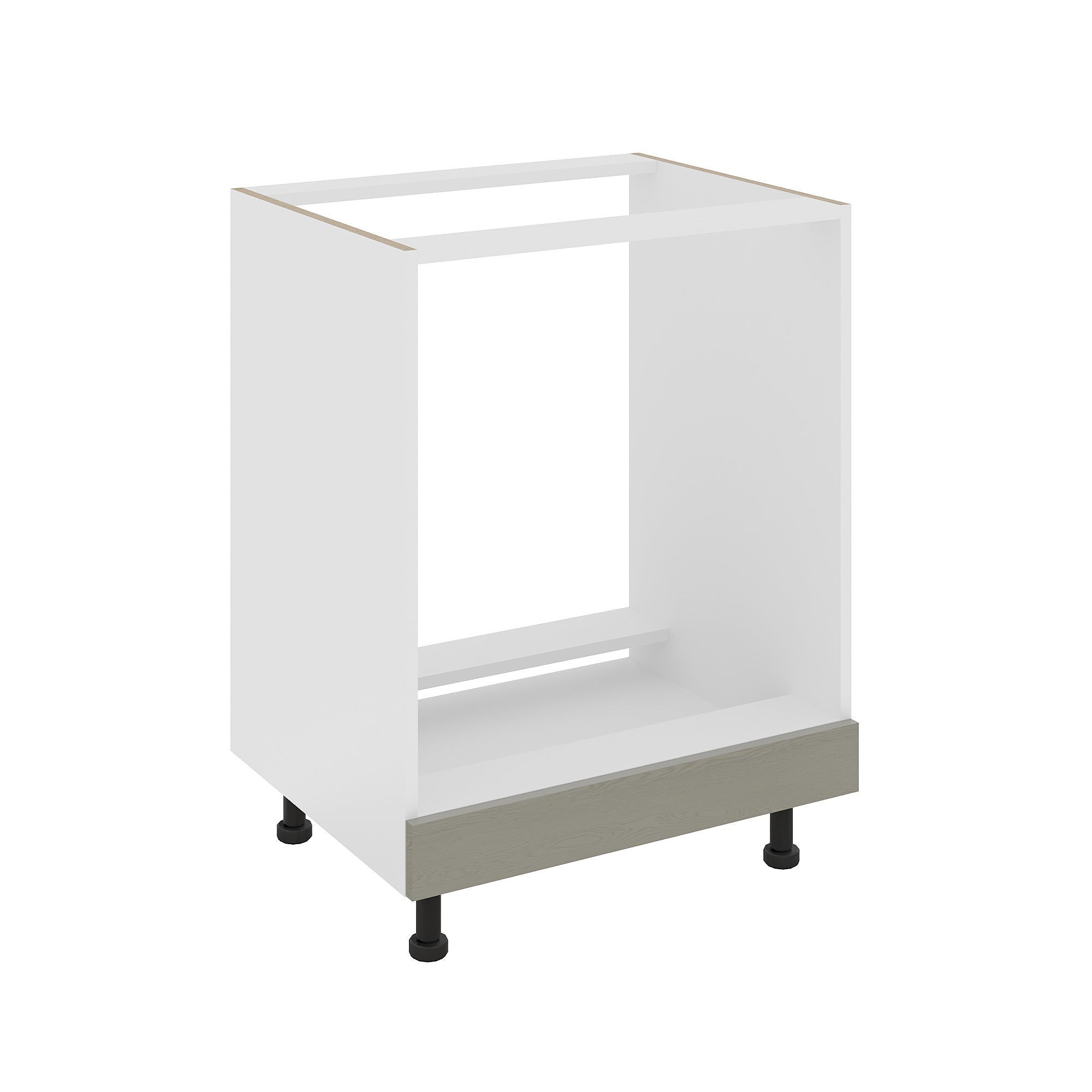 Meuble four haaus Karo, Gris Brillant/Blanc, MDF, 60 x 50 x 80 cm ...