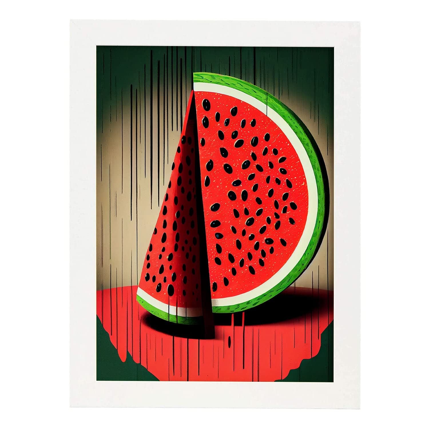 Nacnic Pastèque Affiche Colorée De Légumes Et De Fruits Illustration ...