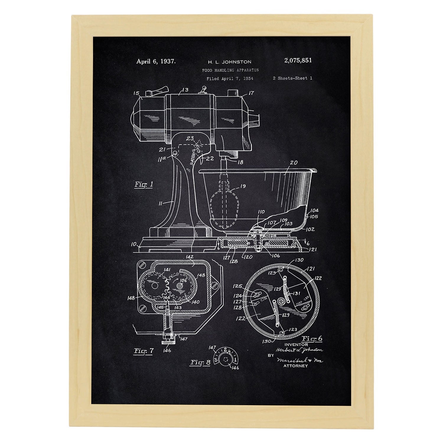 Affiche De Brevet Industriel Du Mélangeur. Lémina Avec Old Patent ...