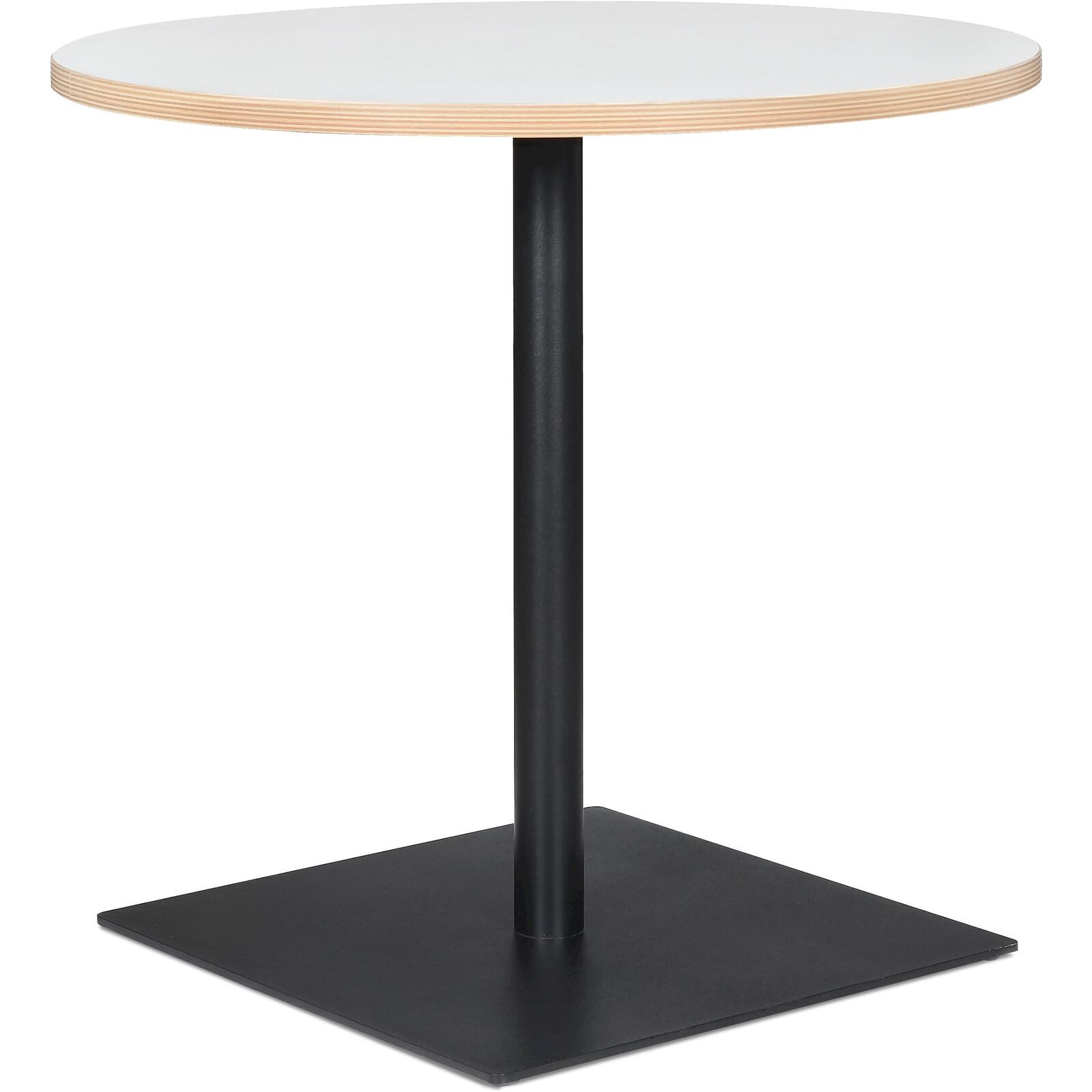 Table à diner design Baba 80 x 80 x 54 cm Blanc et Noir | Leroy Merlin