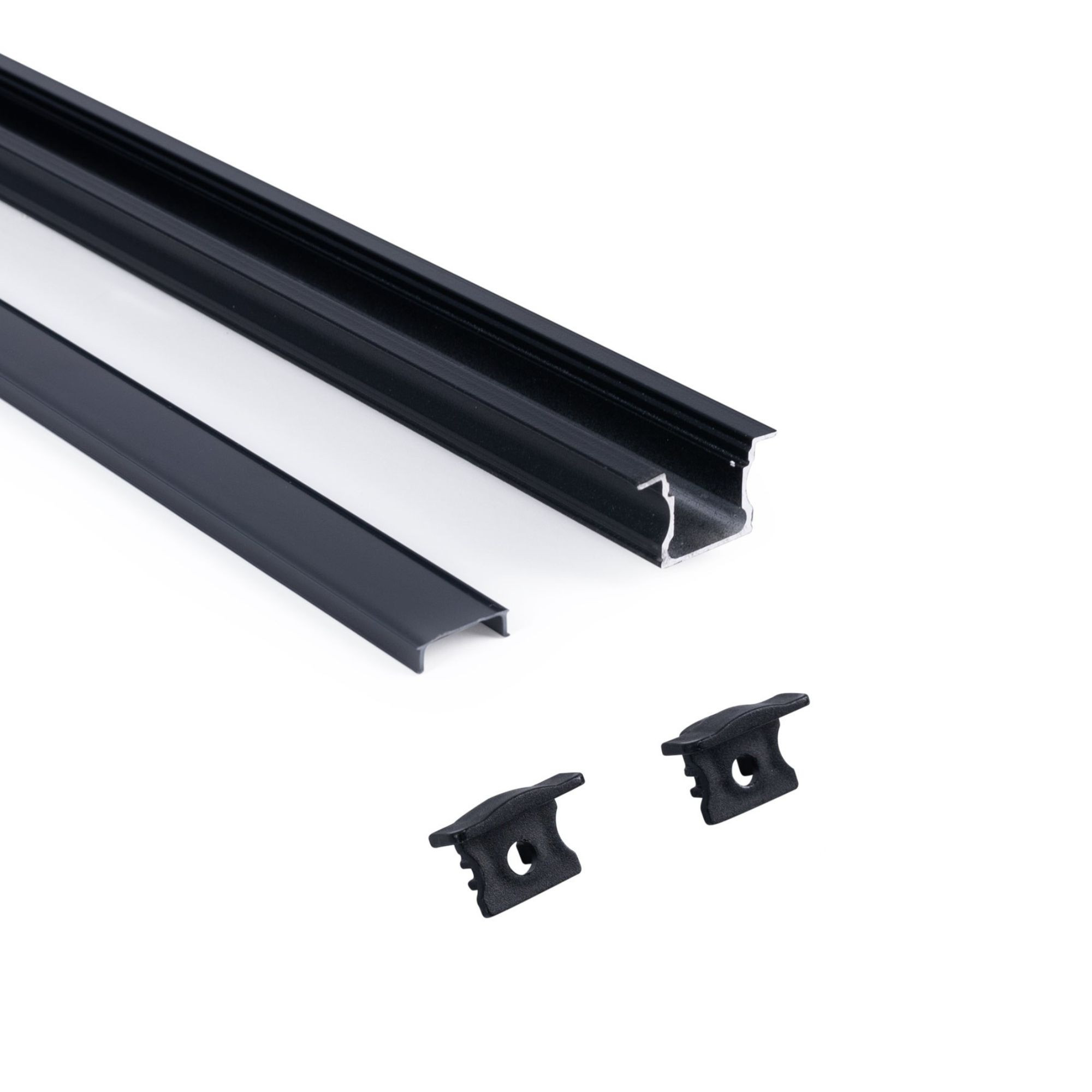 Profilé LED encastré - 25x14mm - Kit complet - 1 mètre | Leroy Merlin
