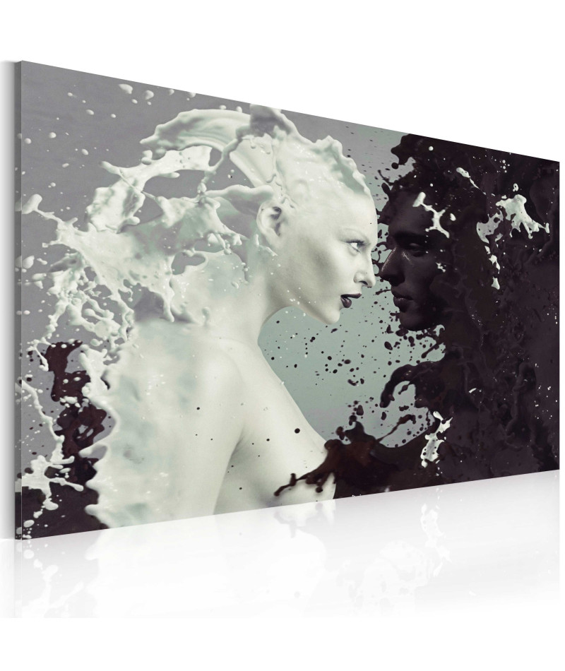 Tableau - Noir ou blanc ? 90x60 | Leroy Merlin
