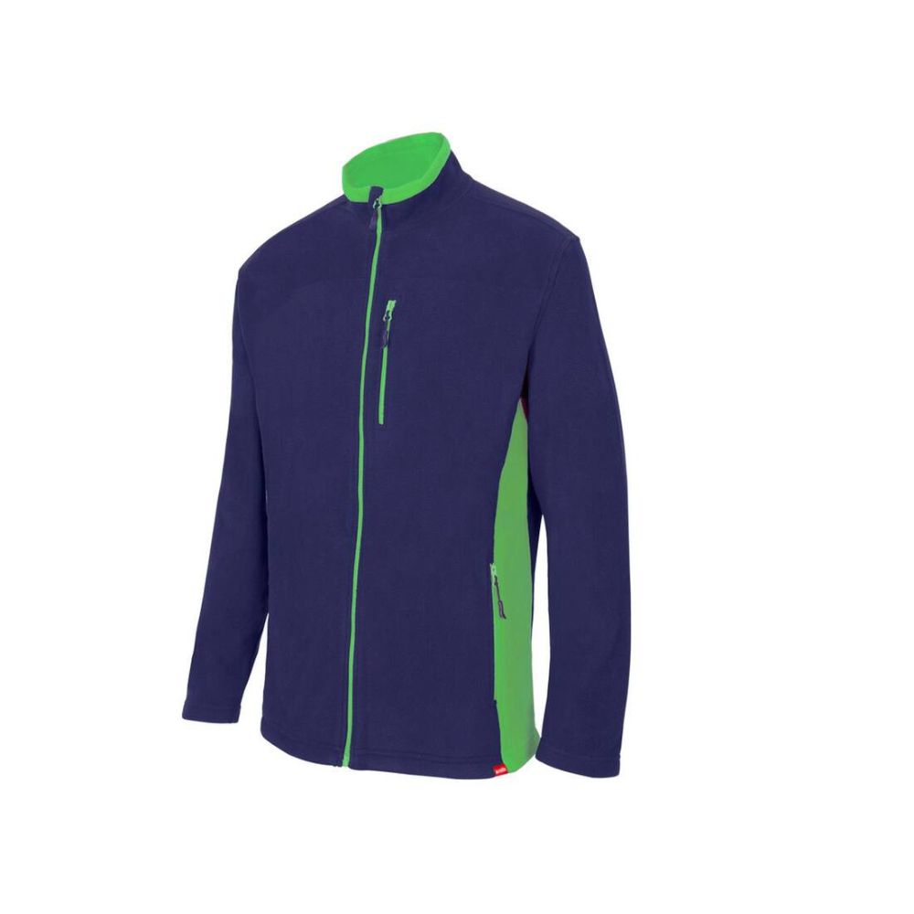 Veste polaire bicolore VELILLA Navy / Lime M | Leroy Merlin