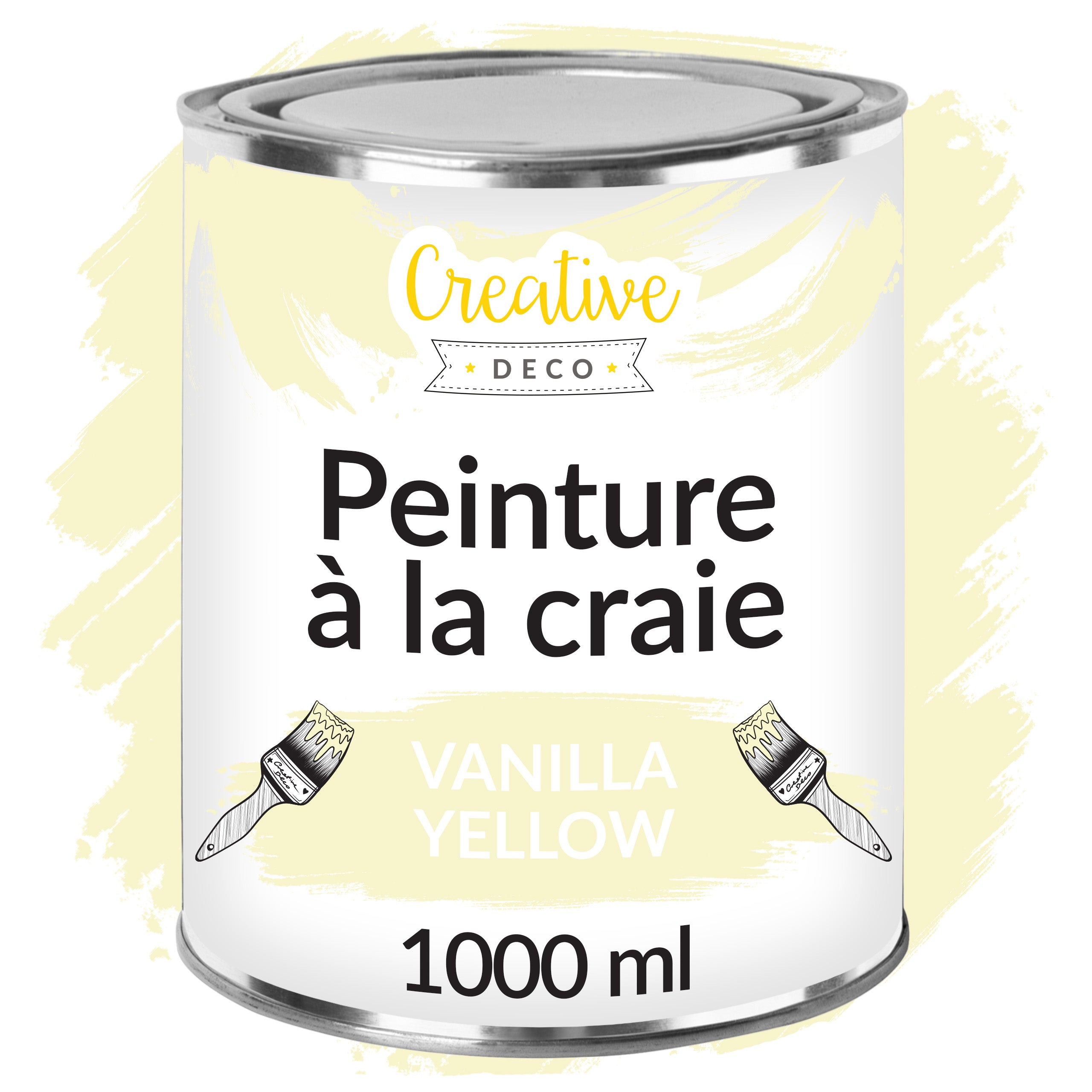 Creative Deco 1L Amarillo Vainilla Pintura a la Tiza para Muebles ...