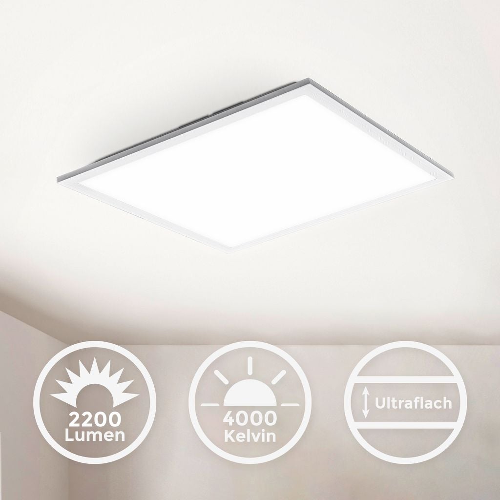 Plafonnier LED 22W ultra slim, plafonnier bureau, éclairage plafond ...