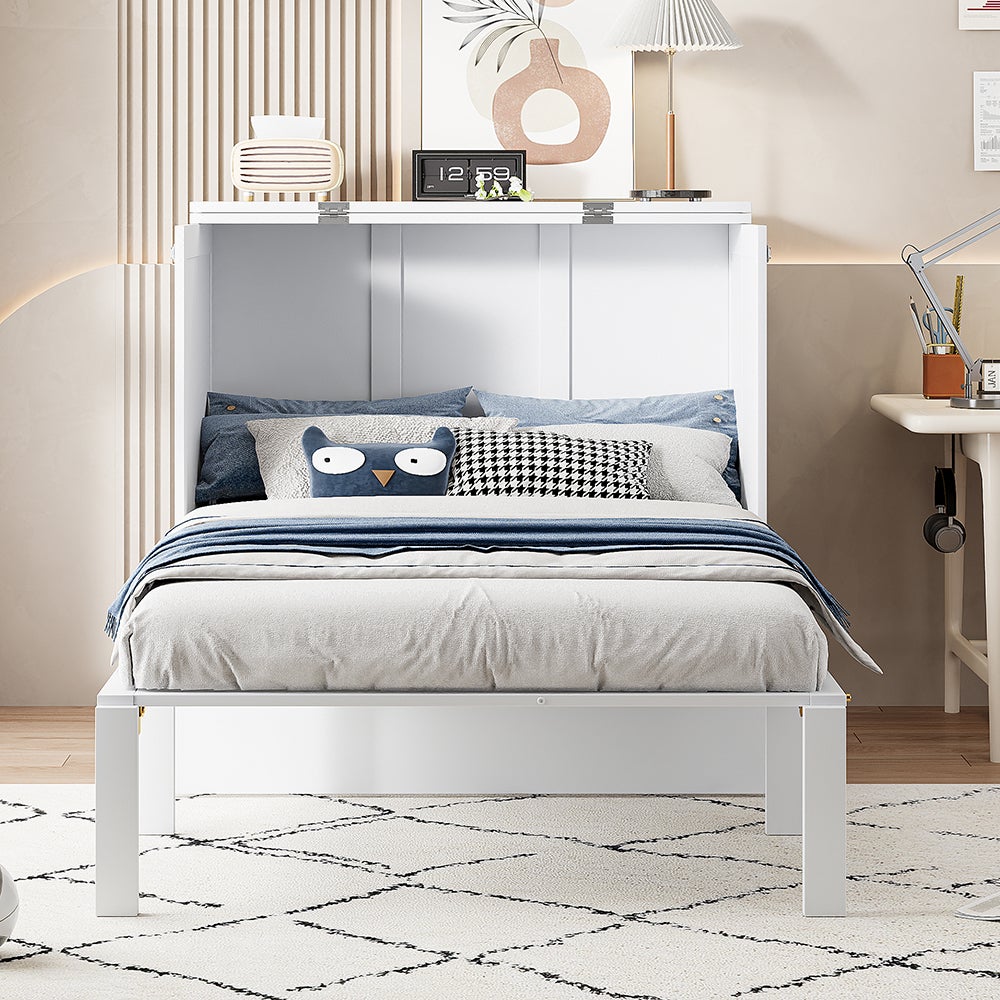 Cama armario 90x200 cm, cama de pared con somier de láminas, cama ...