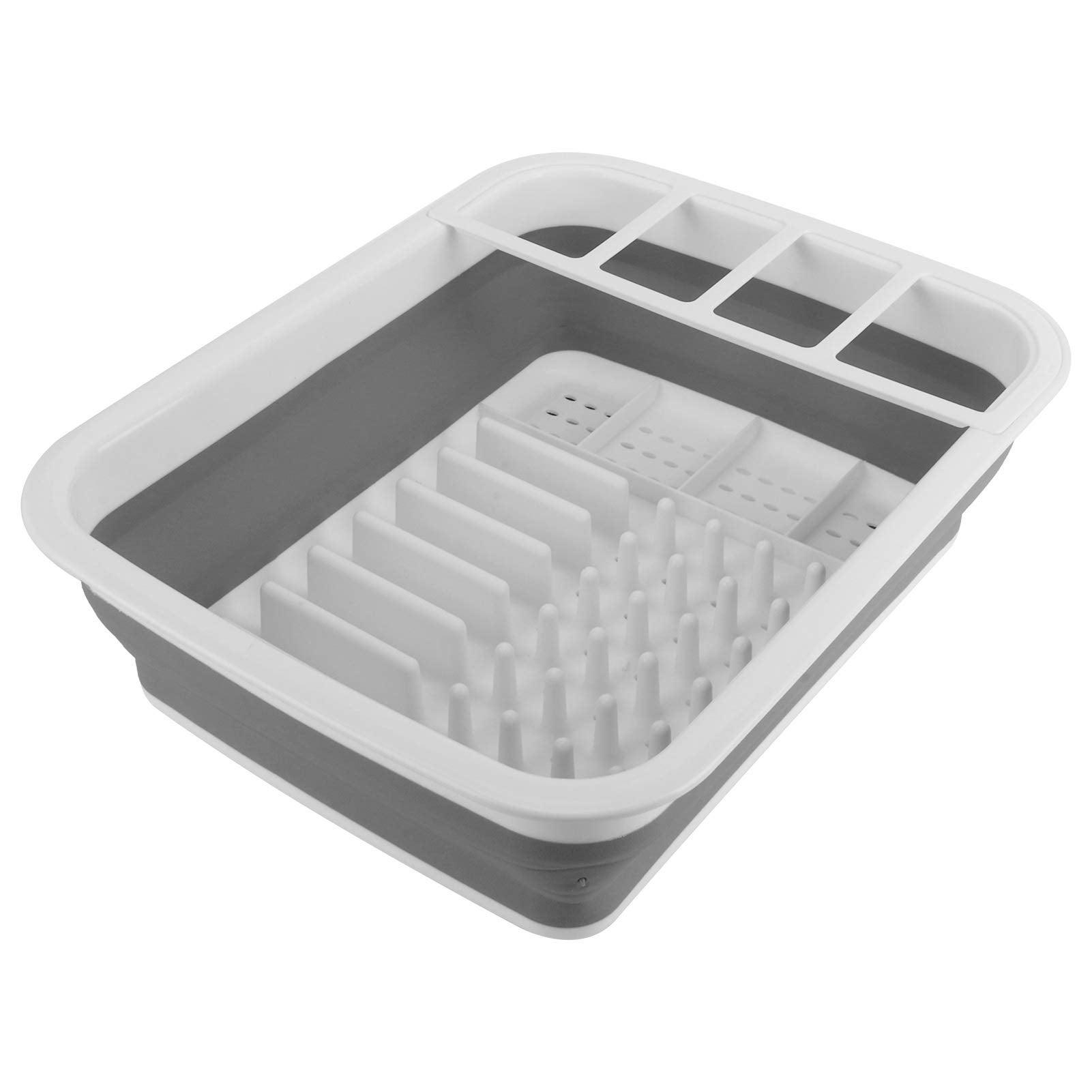 Cestello di scarico pieghevole per asciugare i piatti, scolapiatti per ...