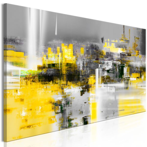 Tableau Yellow Andromeda (1 Part) Narrow 150x50 cm | Leroy Merlin