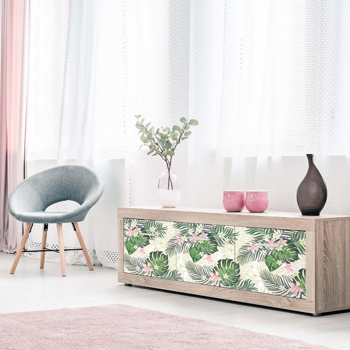 Sticker meuble tropical Latacunga 60 x 90 cm | Leroy Merlin