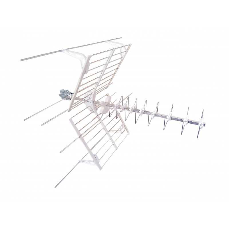 Antena Blue Antenna 5 HD 5G con filtro, canales E21-E48, bandas 470-694 MHz, ganancia 13,5 dBi ...