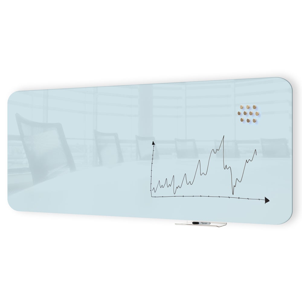 Smit Visual Tableau en verre design 88 x 180 cm - Ice Blue | Leroy Merlin