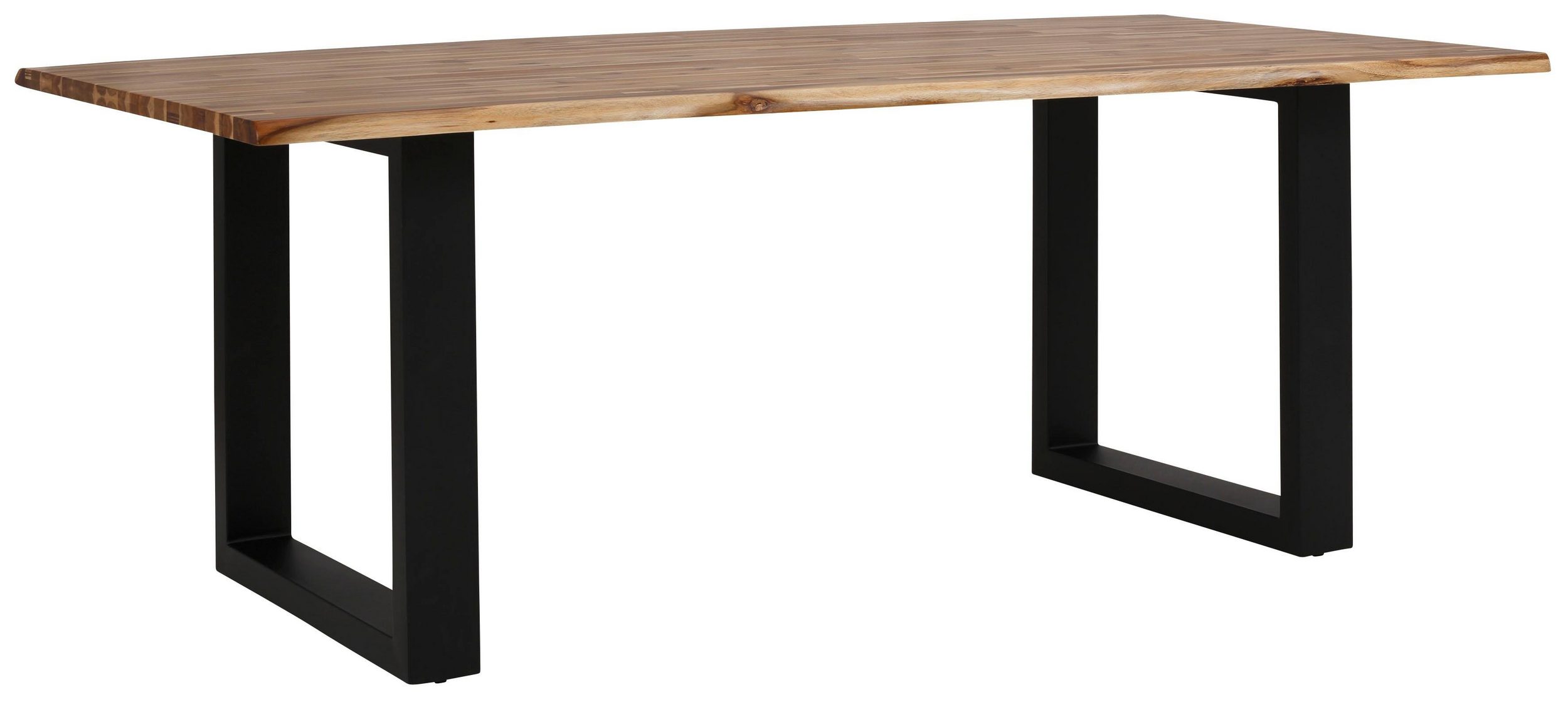Melody|Table à manger 200 cm en acacia Woon noir | Leroy Merlin