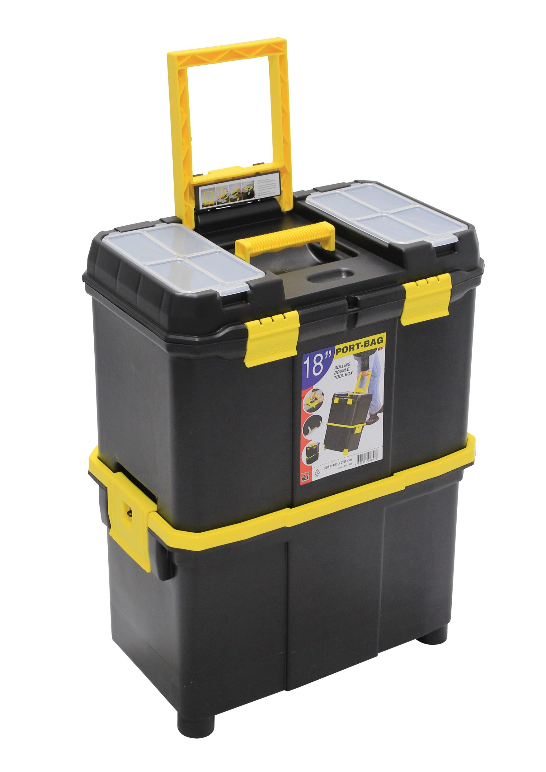 Mader 53758 Caja Multiusos Plastico Con Ruedas Leroy Merlin