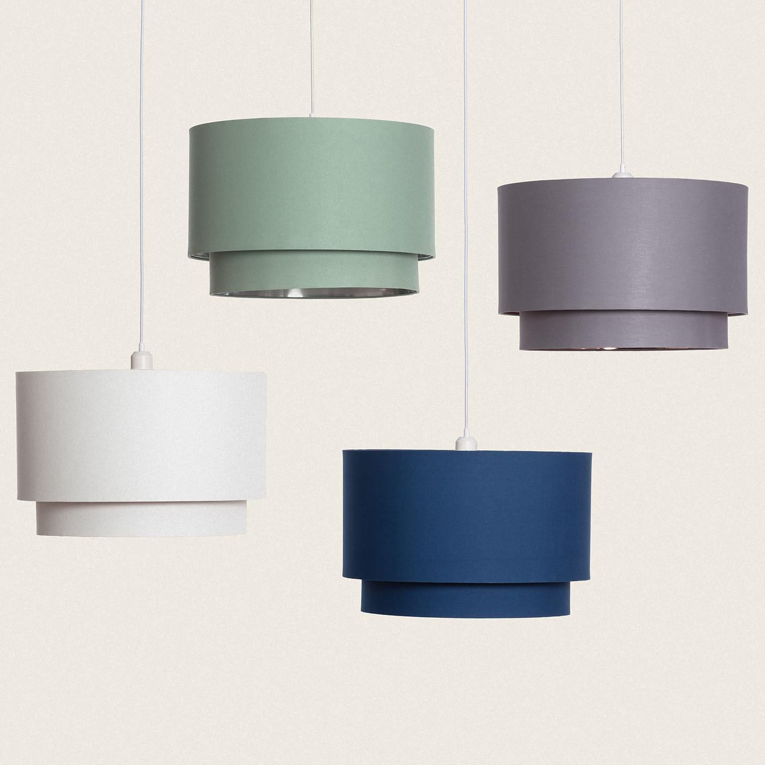 Suspension Tissu Bello Duo Reflejo Vert | Leroy Merlin
