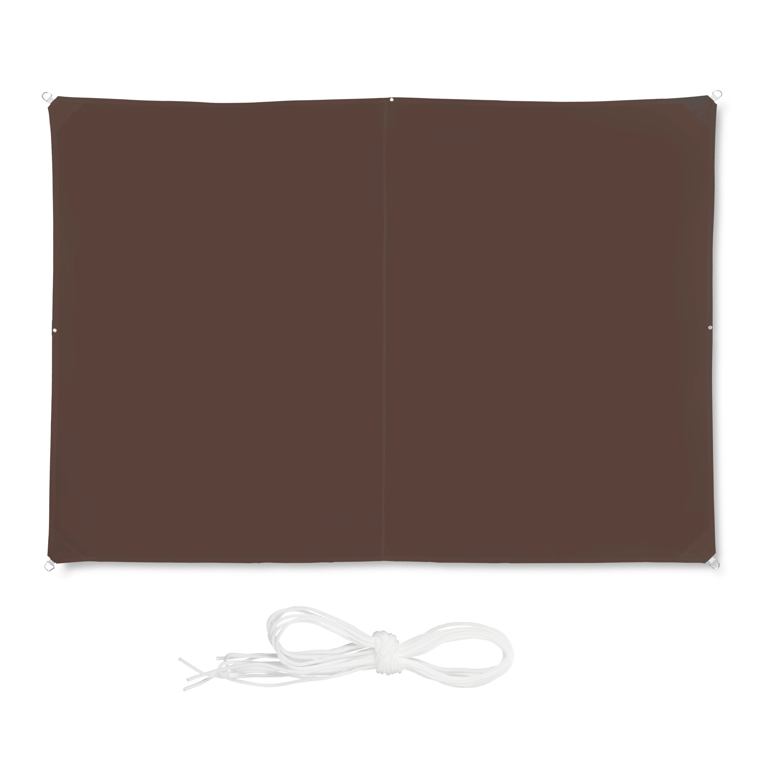 Relaxdays Voile d’ombrage rectangle diffuseur d’ombre protection soleil ...