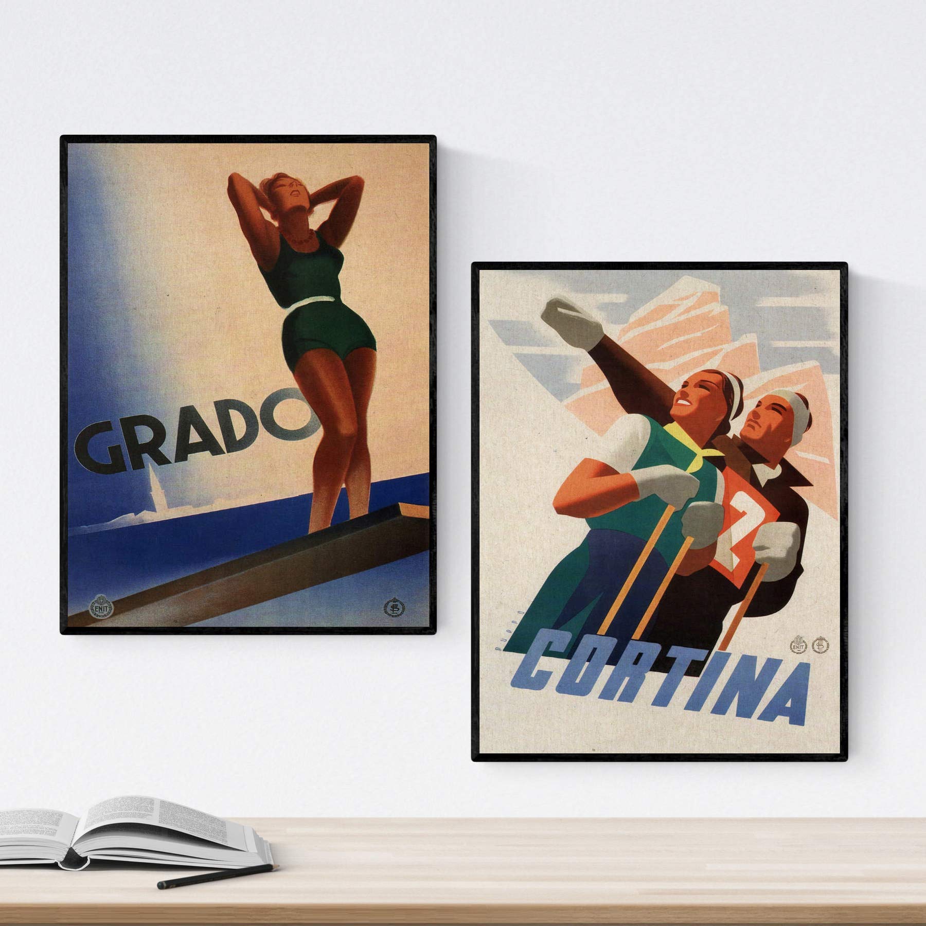 Posters Vintage. Posters Publicidad Del Mundo. Dos Láminas Vintage De ...
