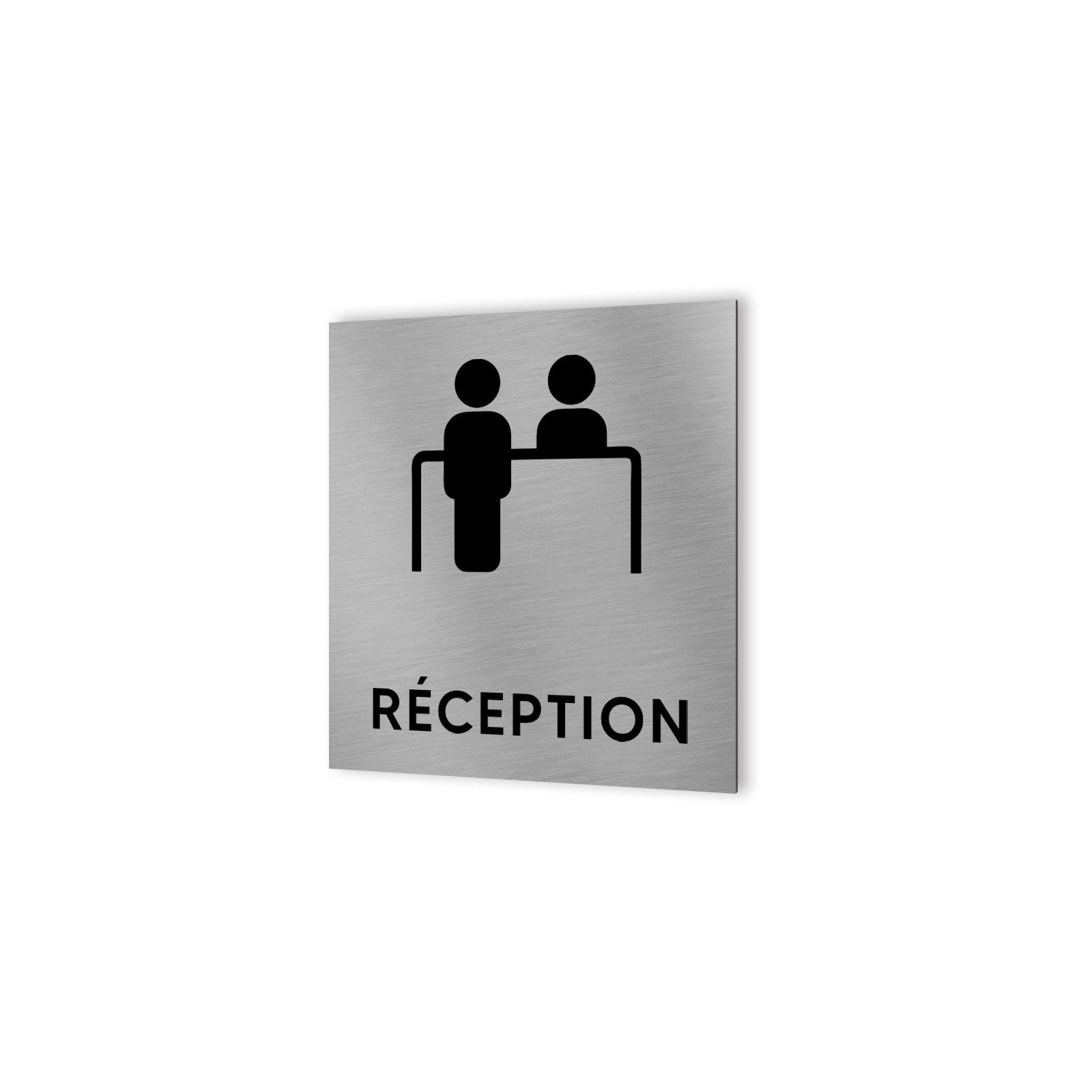 Pictogramme format 20 cm x 20 cm en Dibond Aluminium brossé - Modèle ...